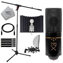 MXL 770X Vocal Mic Bundle with Isolation Shield | IDJNOW