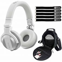 Pioneer DJ HDJ-CUE1BT White Headphones with Bag | IDJNOW