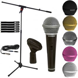 Samson R21S Dynamic Microphone with Boom Stand | IDJNOW