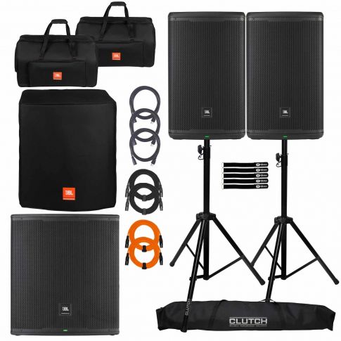 (2) JBL EON715 15" Speakers with 18" Subwoofer | IDJNOW