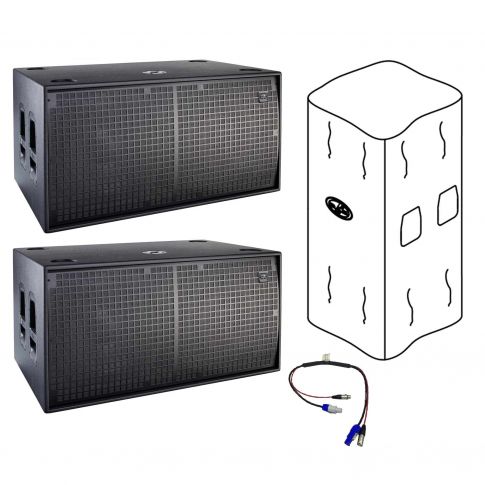 (2) DAS Event 218A Dual 18” Powered Subwoofers Package | IDJNOW