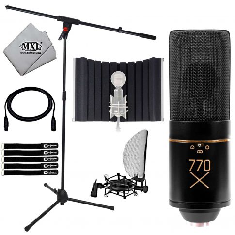 MXL 770X Vocal Mic Bundle with Isolation Shield | IDJNOW