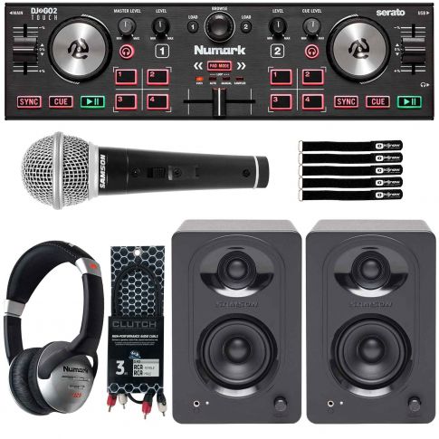 Numark DJ2GO2 Touch with Samson M30 Monitors | IDJNOW