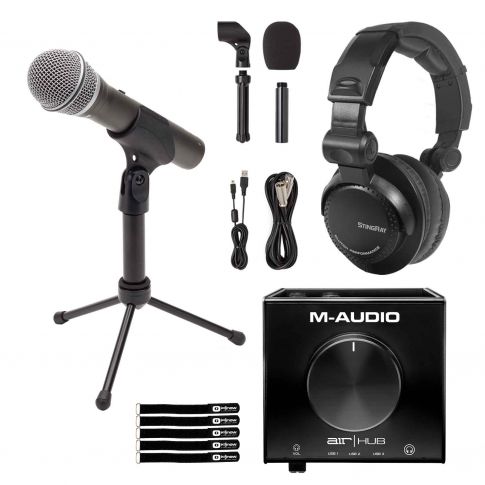 Samson Q2U Recording Pack with AIR Hub Interface | IDJNOW